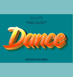 Cool text editable font effect Royalty Free Vector Image