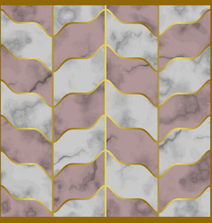 Marble luxury geometric seamless pattern Vector Image