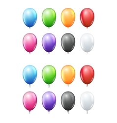 Balloons header template Royalty Free Vector Image