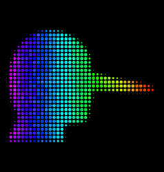 Colored dot lier icon Royalty Free Vector Image