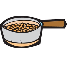 Pot beans Royalty Free Vector Image - VectorStock