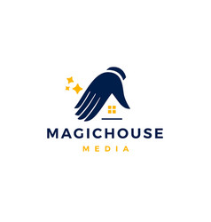 Magic house logo icon Royalty Free Vector Image