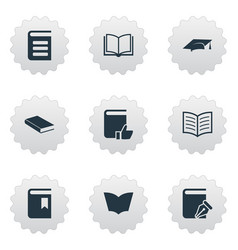 Set of simple education icons Royalty Free Vector Image
