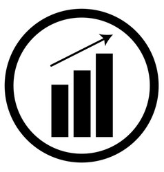 Chart up icon Royalty Free Vector Image - VectorStock