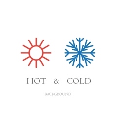 Hot and cold wallpaper Royalty Free Vector Image