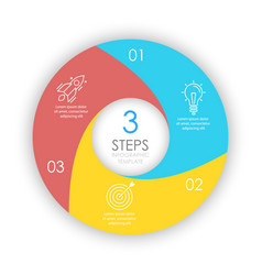 Set template for circle diagram Royalty Free Vector Image