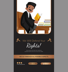 We fight for your rights portrait template design Vector Image