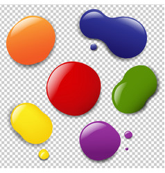 Colorful blobs set Royalty Free Vector Image - VectorStock