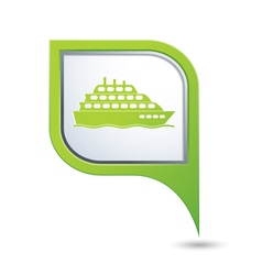 Home icon green map pointer Royalty Free Vector Image