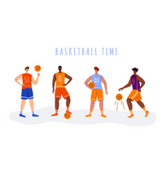 Basketball player sport concept Royalty Free Vector Image