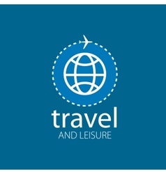 Globe travel logo Royalty Free Vector Image - VectorStock