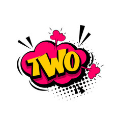 Hands up crazy numbers Royalty Free Vector Image