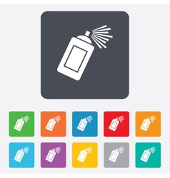 Graffiti spray can sign icon aerosol paint symbol Vector Image