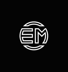 Me logo monogram with gold colors and shield Vector Image
