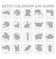 Image with aztec god tezcatlipoca Royalty Free Vector Image