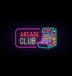 Game room neon sign design Royalty Free Vector Image