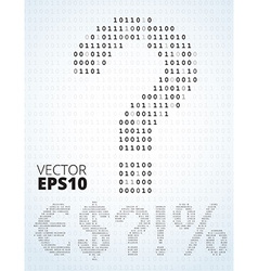 Binary Code Symbols Royalty Free Vector Image - Vectorstock