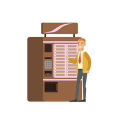 Red coffee machine espresso coffee maker cartoon Vector Image