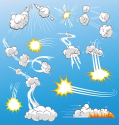 Comic book bullets set Royalty Free Vector Image