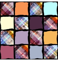 Classic argyle pattern in patchwork style Vector Image