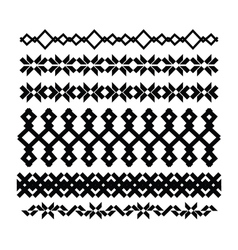 Borders and lines for design geometric elements Vector Image