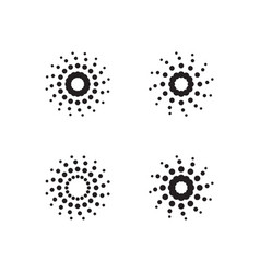Halftone dots forms Royalty Free Vector Image - VectorStock