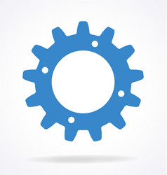 Gear cog service settings outline icon Royalty Free Vector
