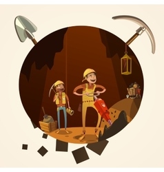 Digging man cartoon Royalty Free Vector Image - VectorStock