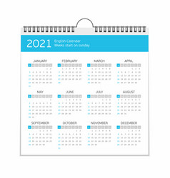 Calendar sheet layout december month 2021 year Vector Image