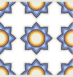 Ancient mosaic frame decorative antique stone Vector Image