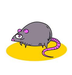 Fat rat Royalty Free Vector Image - VectorStock