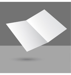 Blank half fold brochure template for your design Vector Image