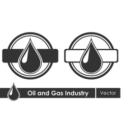 Oil symbols Corporate emblem Royalty Free Vector Image