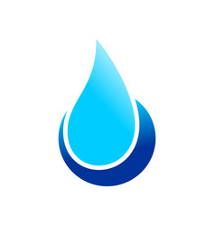 Many water drops creating big drop Royalty Free Vector Image