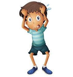 Angry teenager Royalty Free Vector Image - VectorStock