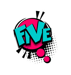 Number five Royalty Free Vector Image - VectorStock