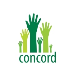 Colorful up hand concept of democracy Royalty Free Vector