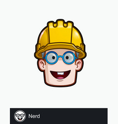 Nerd face Royalty Free Vector Image - VectorStock