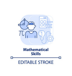 Machine learning algorithms concept icon Vector Image