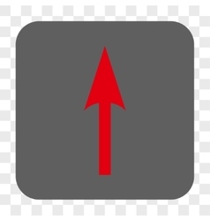 Sharp Arrow Up Rounded Square Button Royalty Free Vector