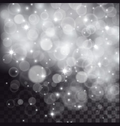 White sparkles light effect Royalty Free Vector Image