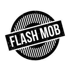 Flash mob rubber stamp Royalty Free Vector Image