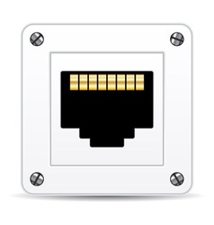 Network plug Royalty Free Vector Image - VectorStock