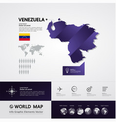 Venezuela map Royalty Free Vector Image - VectorStock
