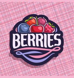Set colorful berries icons Royalty Free Vector Image