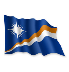 3d waving flag Royalty Free Vector Image - VectorStock