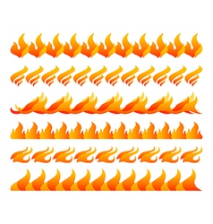 Water waves design elements set Royalty Free Vector Image