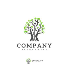 Shady tree logo Royalty Free Vector Image - VectorStock