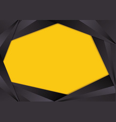 Green and yellow triangle frame border Royalty Free Vector