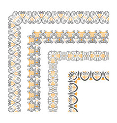 Decorative seamless border Royalty Free Vector Image